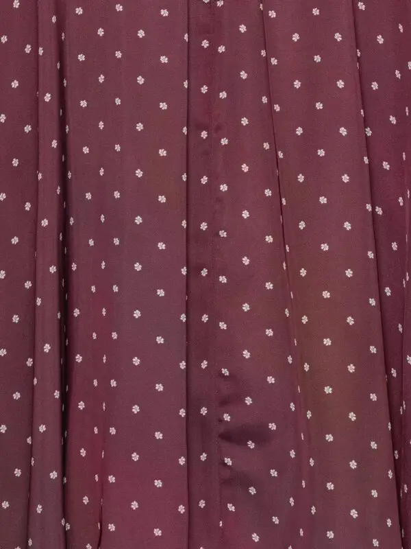 ROTATE BY BIRGER CHRISTENSEN Dot Satin Bow Shirt Dark