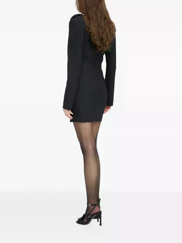 ROTATE BY BIRGER CHRISTENSEN Crepe Mini Dress With Flower Detail
