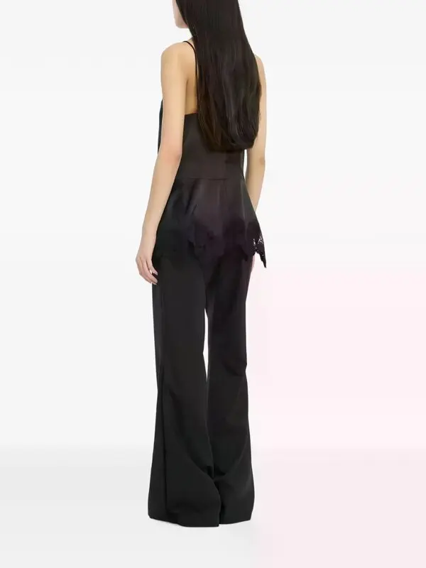 ROTATE BY BIRGER CHRISTENSEN Lace Trim Camisole Top - Black