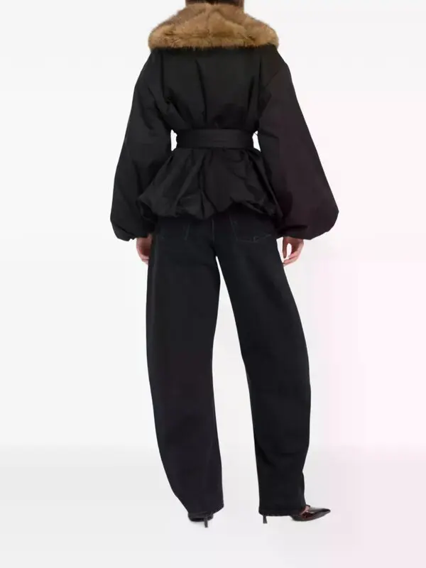 ROTATE BY BIRGER CHRISTENSEN Faux-fur Collar Jacket