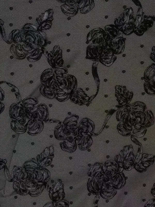 ROTATE BY BIRGER CHRISTENSEN Floral Mesh Midi Skirt