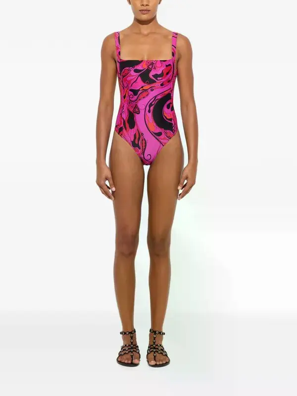 Emilio Pucci Orchidee-print Swimsuit