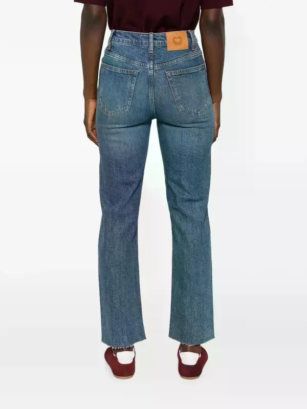 Maje Bow-embellished Straight-leg Jeans
