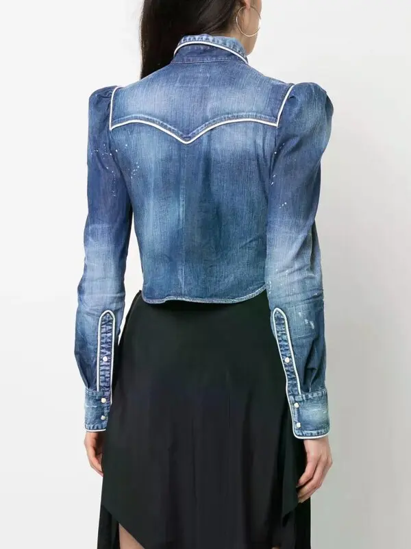 Dsquared2 Distressed Western-style Shirt