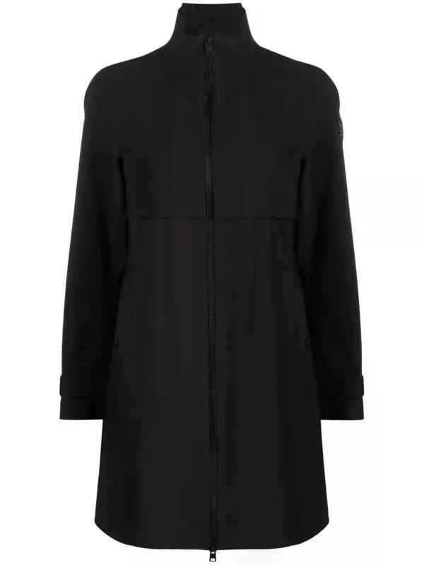 Woolrich Pequea Zip-up Parka Coat - Black