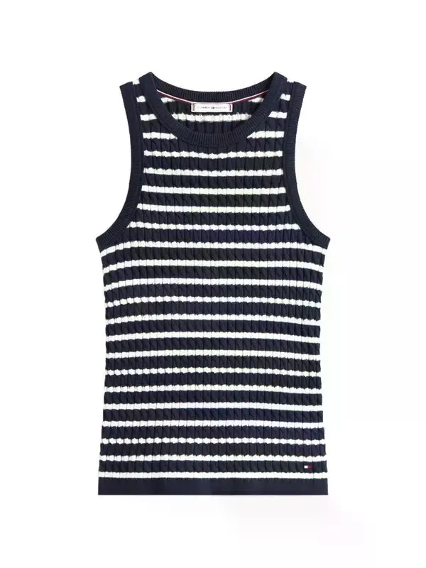 Tommy Hilfiger Cable-knit Striped Top