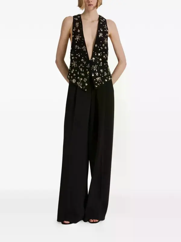 Alberta Ferretti Pleated Trousers - Black
