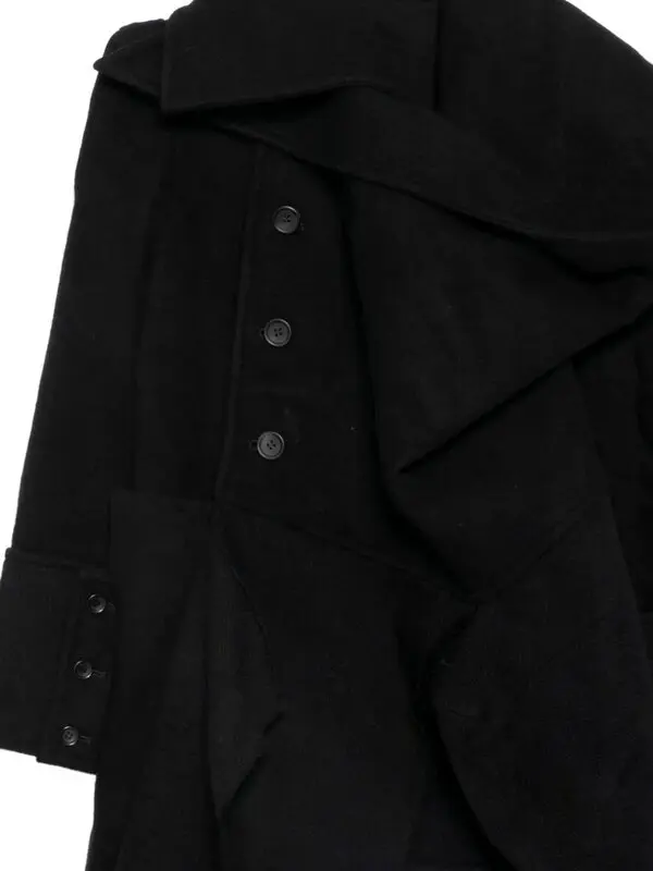 Yohji Yamamoto Draped-collar Coat