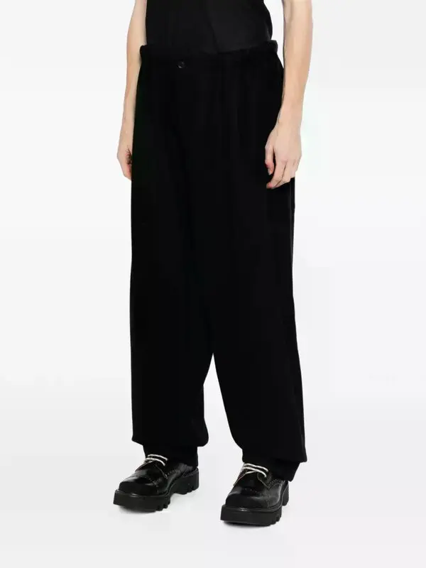 Yohji Yamamoto Flannel Side-dart Trousers