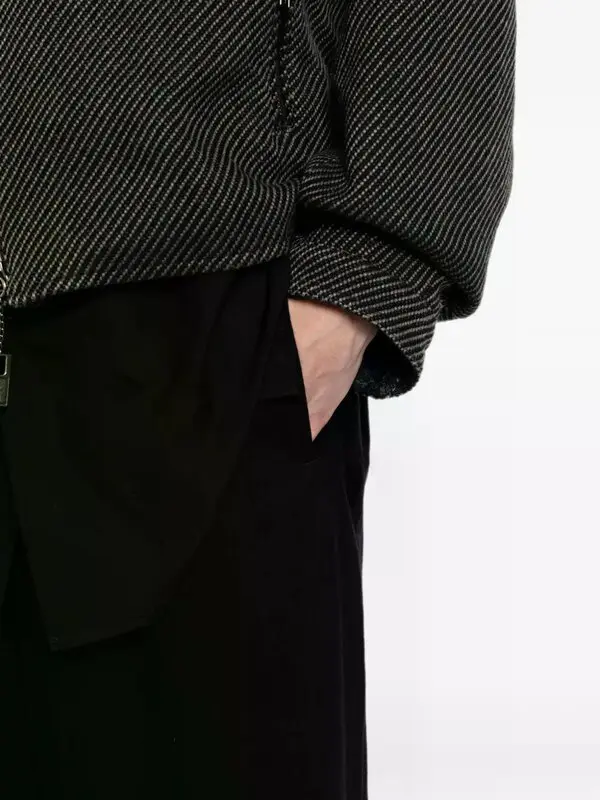 Yohji Yamamoto Flannel Side-dart Trousers