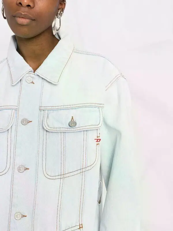 DIESEL® De-flaminia Belted Denim Jacket