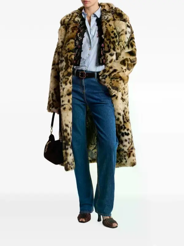 Etro Cropped Velvet Waistcoat With Embroidered And Beaded Animal Motifs