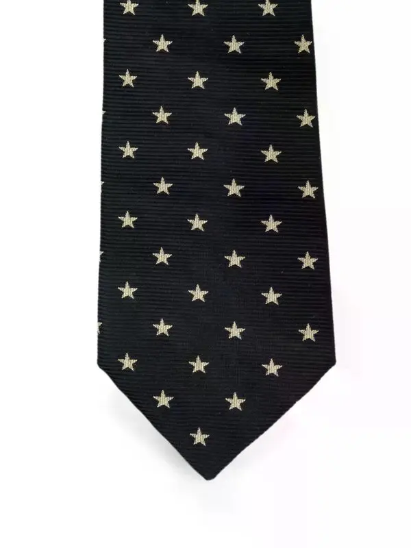 Yohji Yamamoto Star Pattern Jq Derby Tie