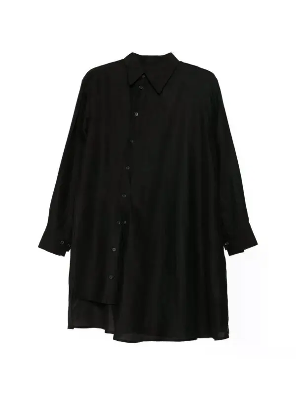 Yohji Yamamoto Regulation Layered-front Shirt - Black