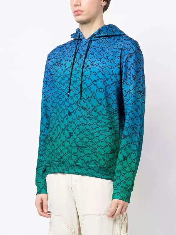 Off-White Arrows-print Ombré-effect Hoodie