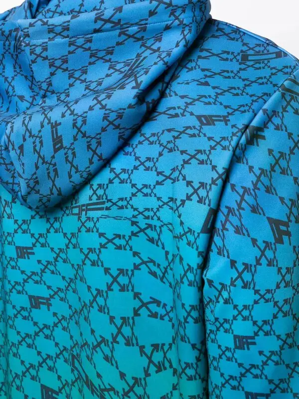 Off-White Arrows-print Ombré-effect Hoodie