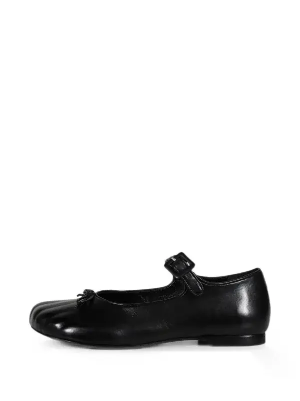 Sandy Liang Ballet Flats With Bow Detailing And Buckle Fastening