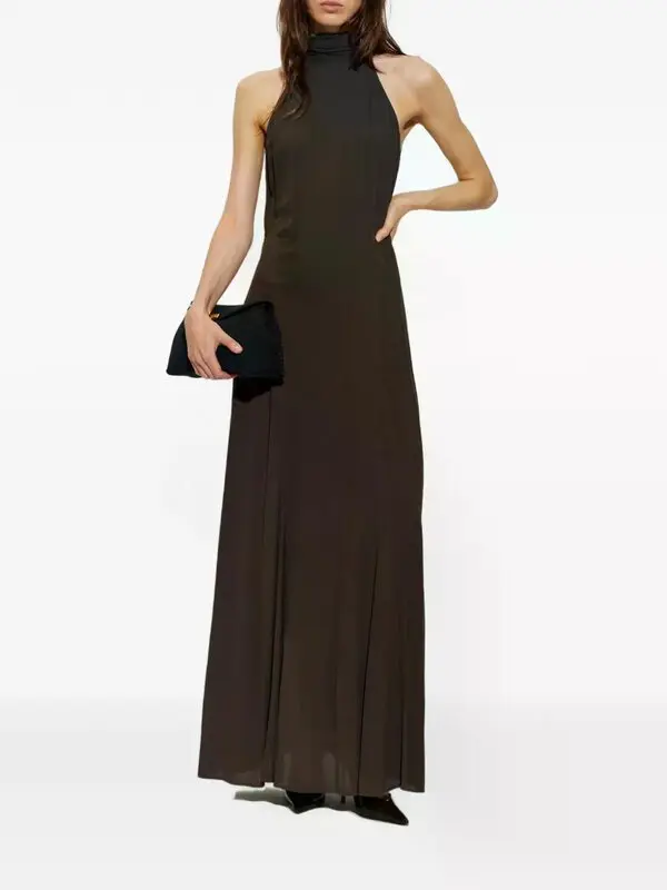 SAMSOE SAMSOE Halterneck Tie-fastening Dress