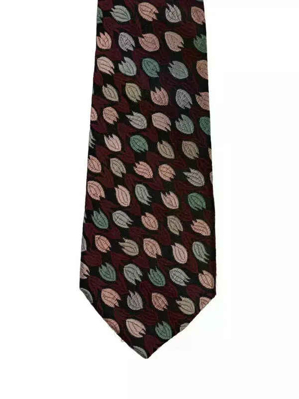 Yohji Yamamoto Graphic-pattern Derby Tie