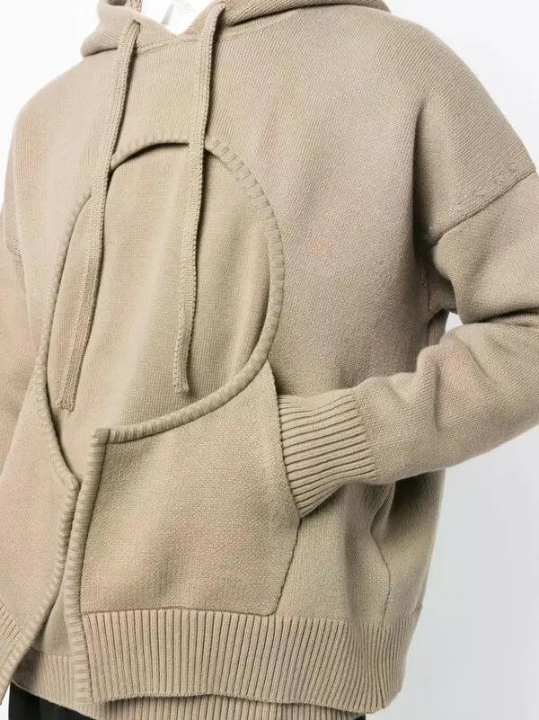 Off-White Cut-out Layered Hoodie