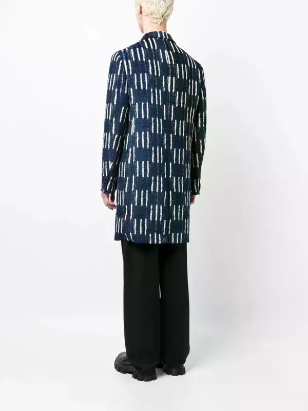 Off-White Shibori Jacquard Coat