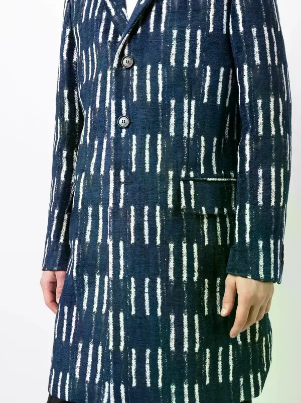 Off-White Shibori Jacquard Coat