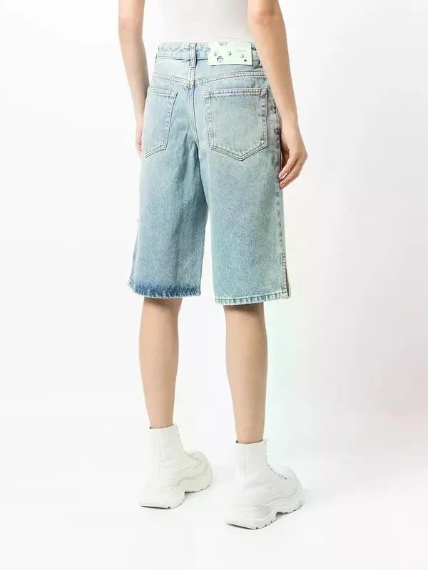 Off-White Logo-print Knee-length Shorts