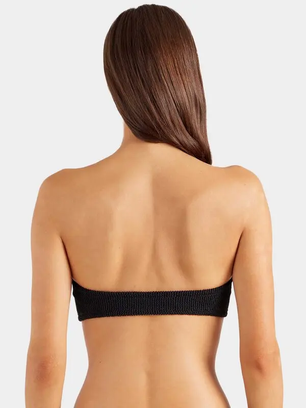 Hunza G Jean Bikini Top - Black