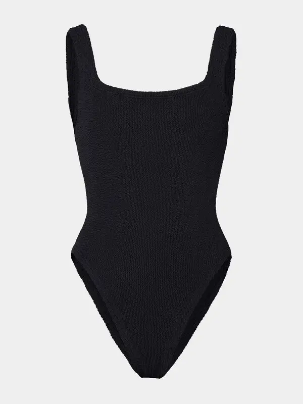 Hunza G Square Neck Swim - Black