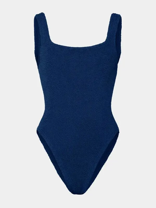 Hunza G Square Neck Swim - Navy