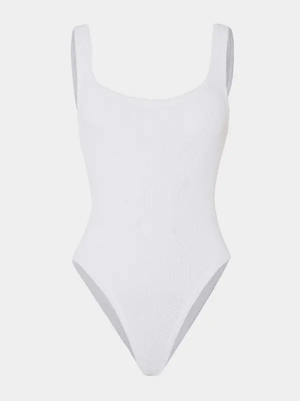 Hunza G Square Neck Swim - White