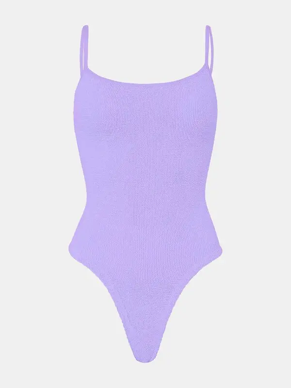 Hunza G Petra One Piece Swimsuit - Crinkle Lilac