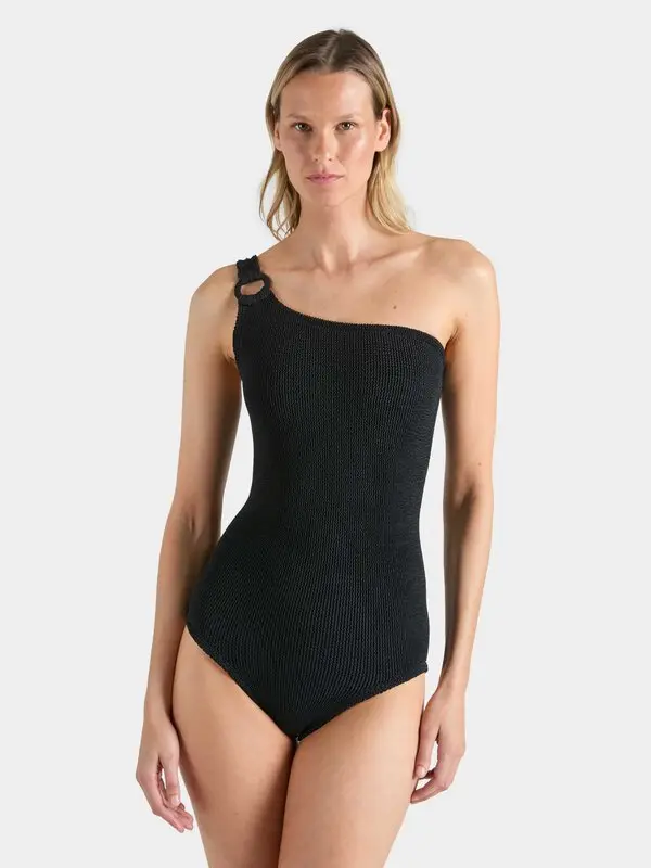 Hunza G Coverage Nina One Piece Swimsuit - Black