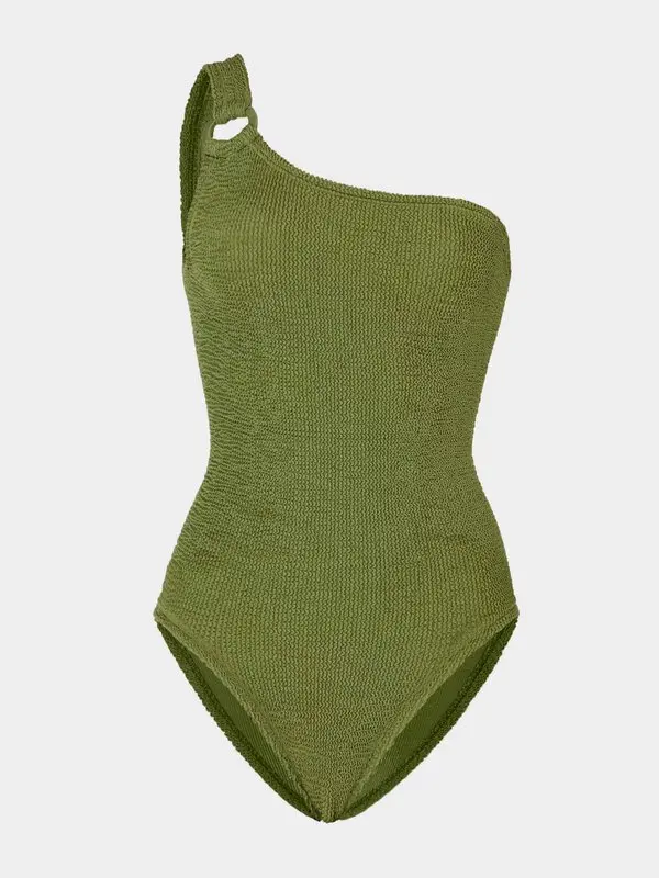 Hunza G Coverage Nina Swim - Metallic Moss
