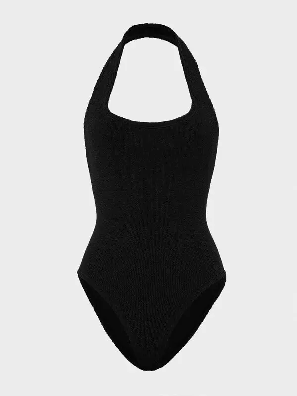 Hunza G Sandy Swim | | Original Crinkle™ Swimwear - Black