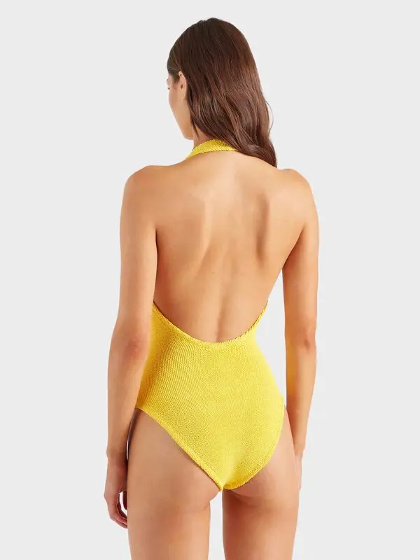 Hunza G Sandy Swim | | Original Crinkle™ Swimwear - Sunflower