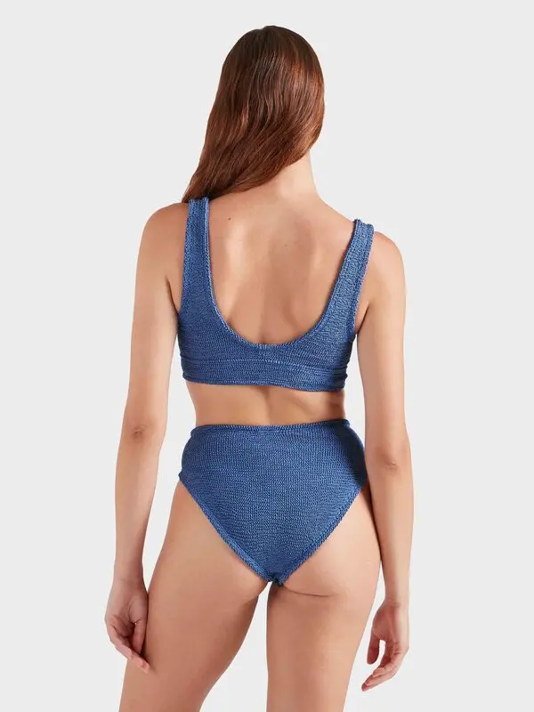 Hunza G Angel Bikini Set - Metallic Denim