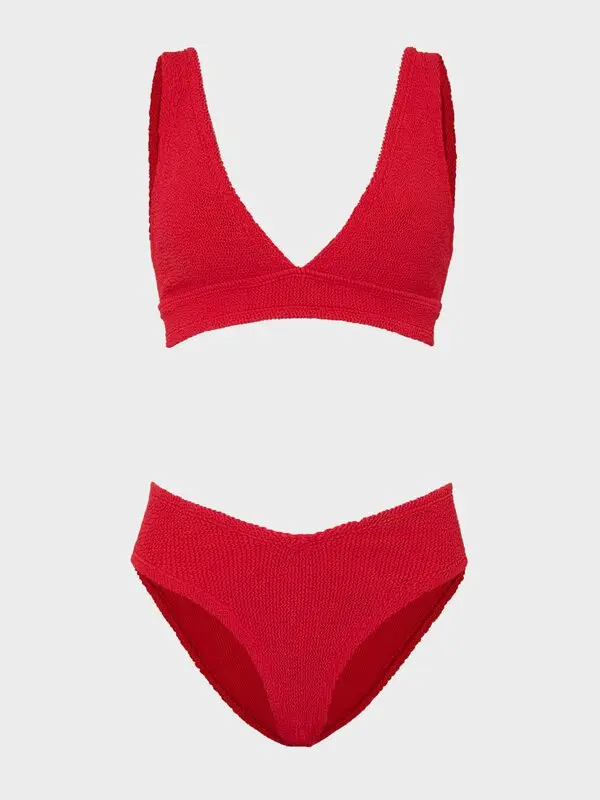 Hunza G Angel Bikini | | Original Crinkle™ Swimwear - Red