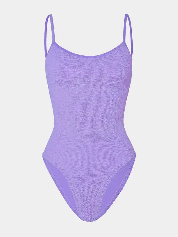 Hunza G Pamela Swimsuit - Crinkle Lilac