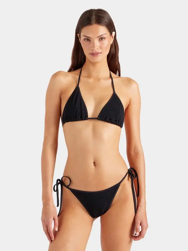 Hunza G Gina Triangle Bikini - Black