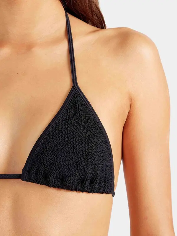 Hunza G Gina Triangle Bikini - Black