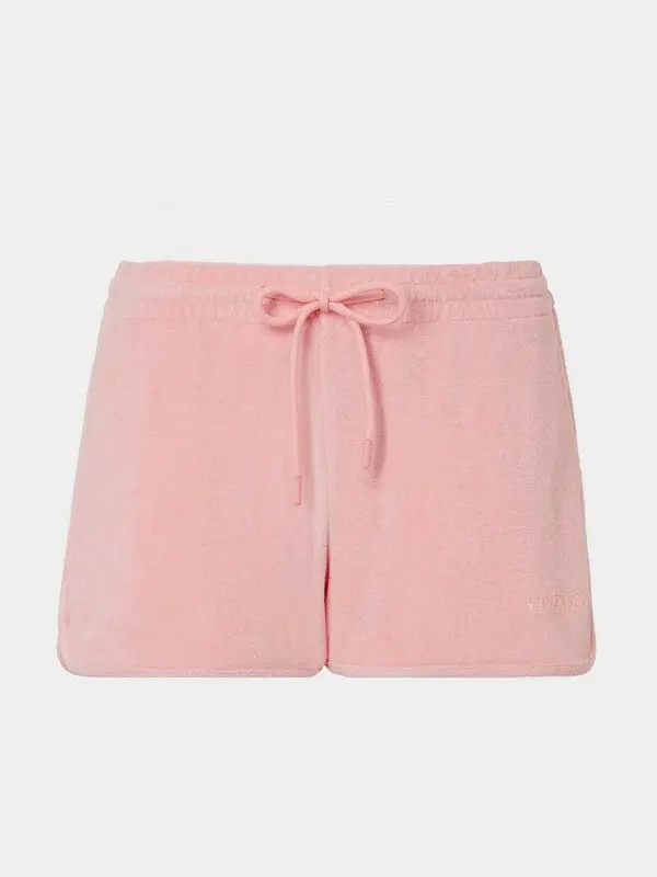 Hunza G Terry Towelling Short | | Resortwear - Pink