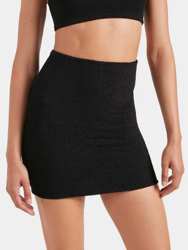 Hunza G Mini Skirt - Black
