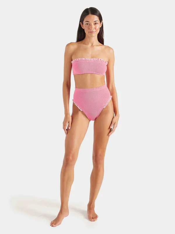 Hunza G Peggy Bikini - Milkshake Gingham