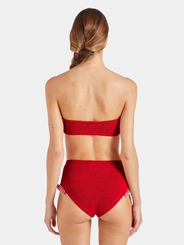 Hunza G Peggy Bikini - Red Gingham