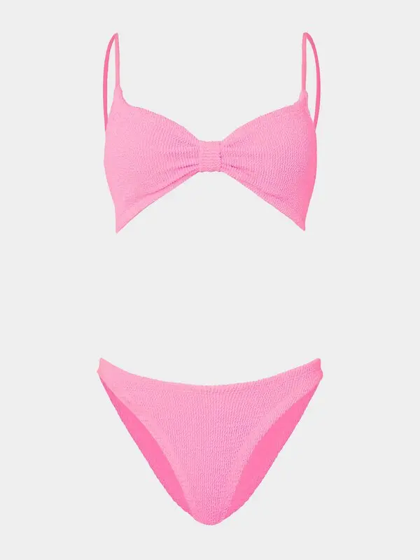 Hunza G Alicia Bikini | | Original Crinkle™ Swimwear - Bubblegum