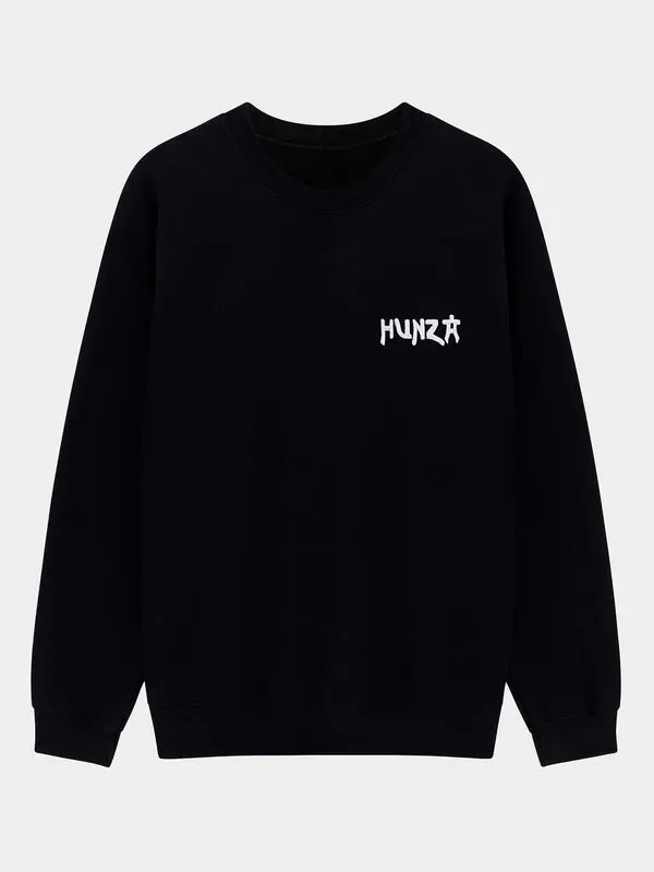 Hunza G 80s Logo Sweatshirt - Black