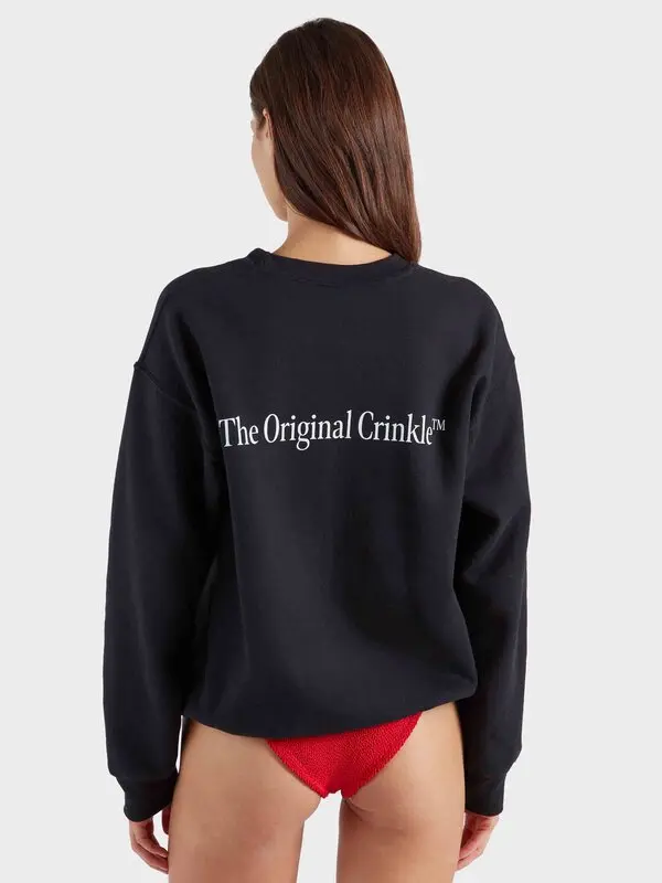 Hunza G Archive Embroidered Logo Sweatshirt
