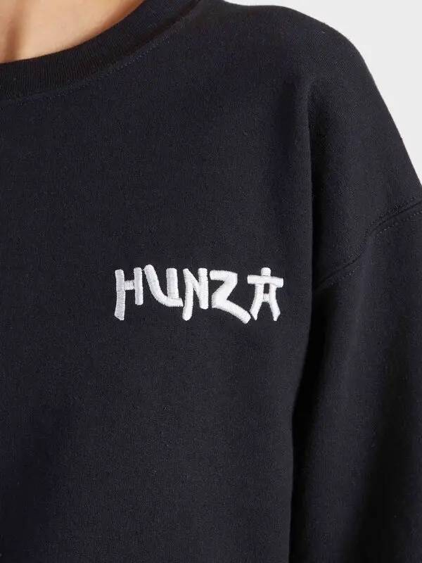 Hunza G Archive Embroidered Logo Sweatshirt