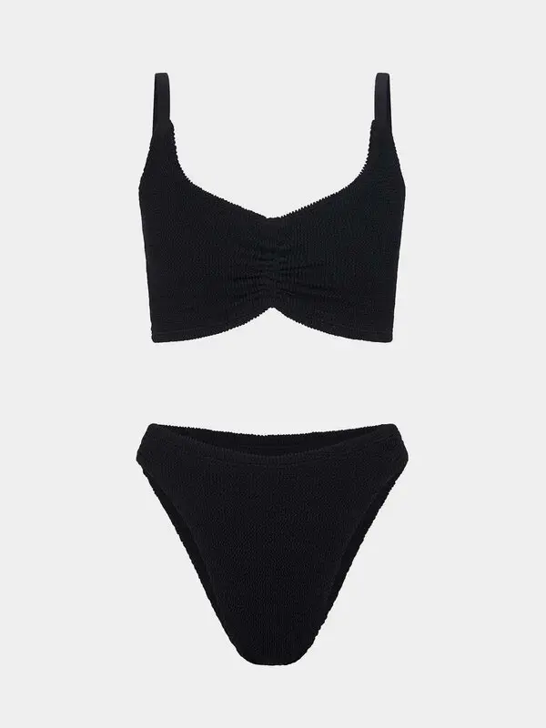 Hunza G Post-mastectomy Bikini - Black